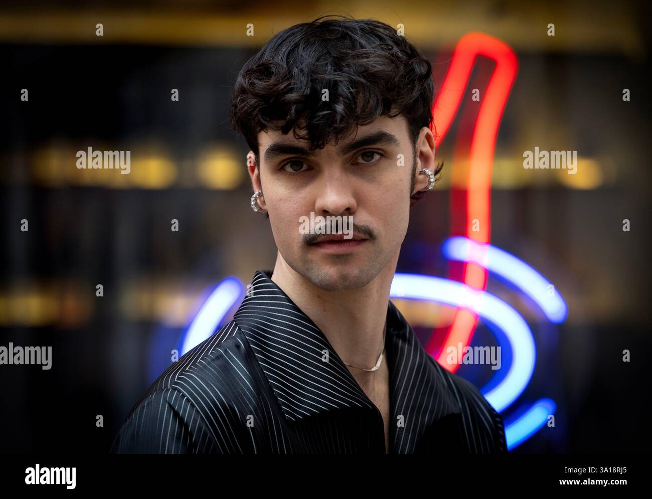 Singer Adam Pavlovcin alias ADONXS at the new music video presentation ...