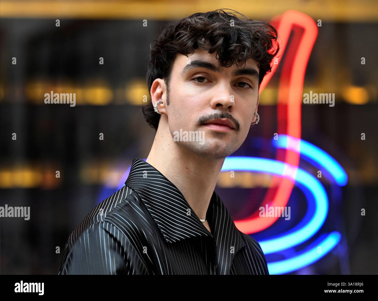 Singer Adam Pavlovcin alias ADONXS at the new music video presentation ...