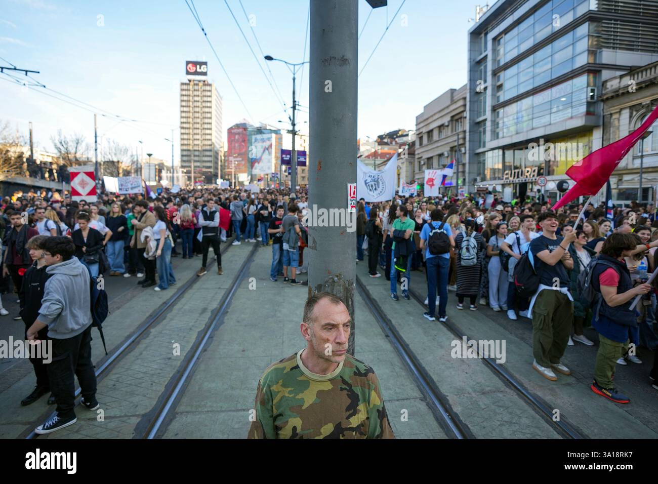 Students and citizens march to protest the deaths of 15 people killed ...