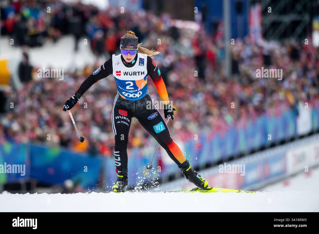 Trondheim, Norwegen. 07th Mar, 2025. HOFFMANN Helen (Deutschland), NOR ...