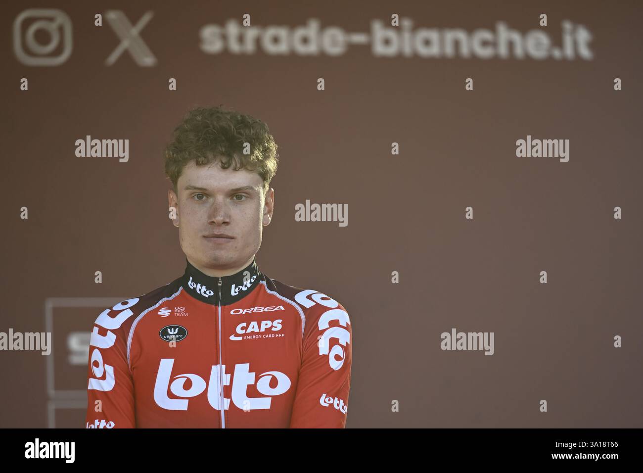 Belgian Lennert Van Eetvelt of Lotto Cycling Team and pictured during ...