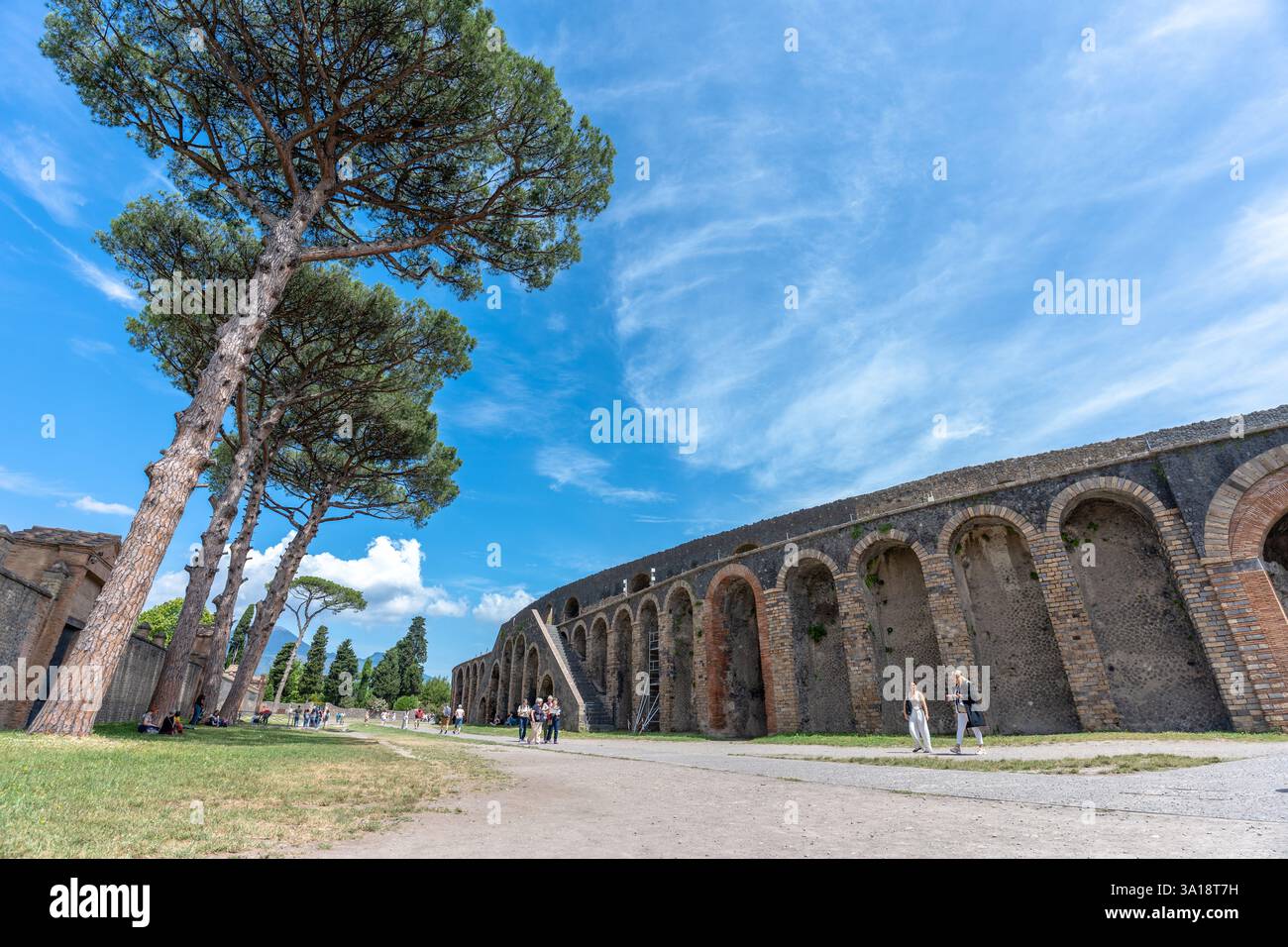 Pompei, Italy - May 25, 2024: The Amphitheatre of Pompeii, an ancient ...