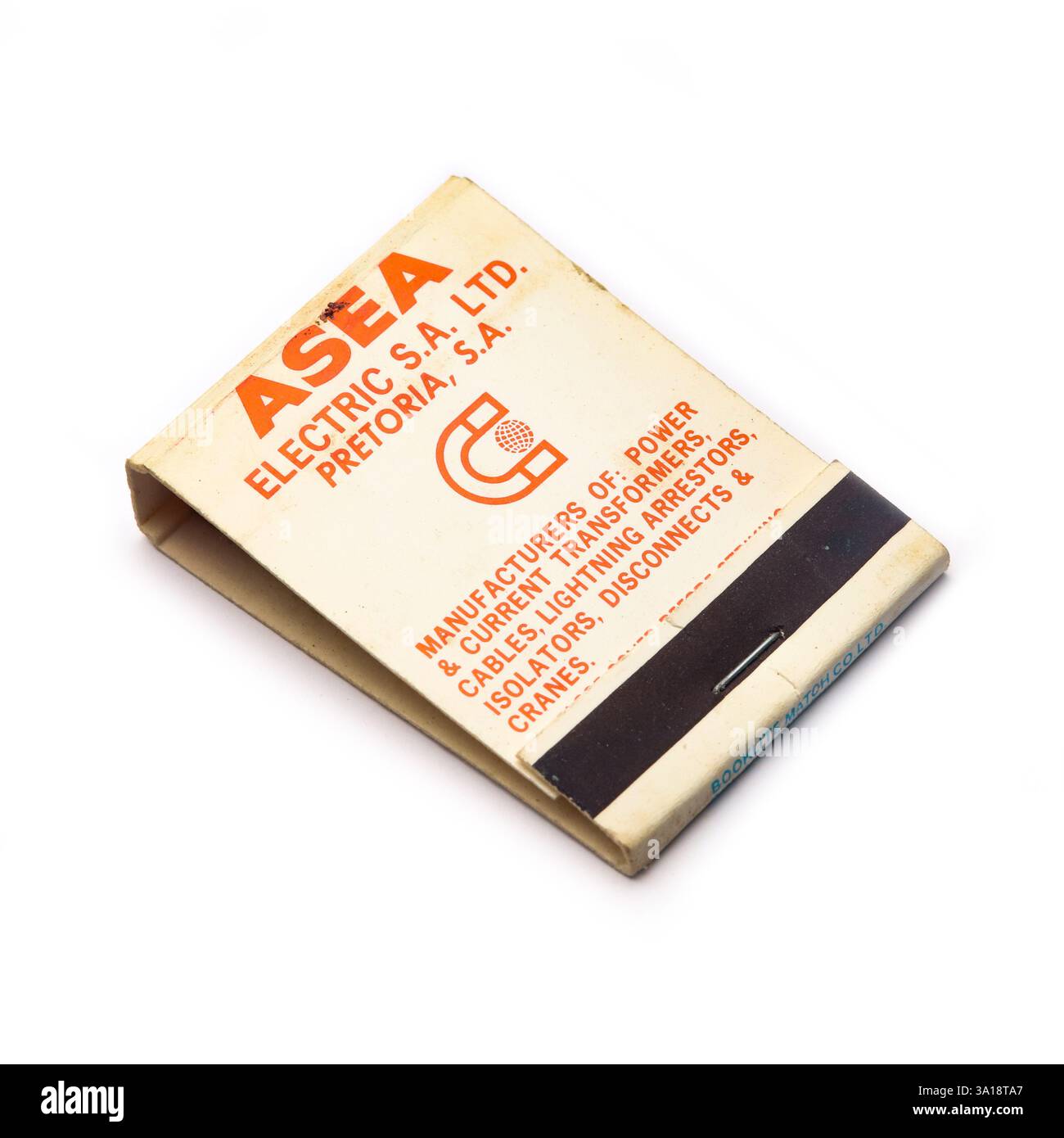 ASEA electric S.A vintage matchbook Stock Photo - Alamy