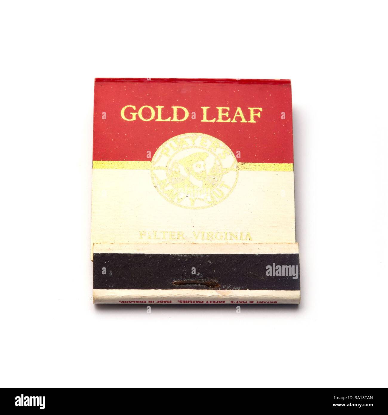 Gold leaf Tobacco vintage matchbook Stock Photo - Alamy