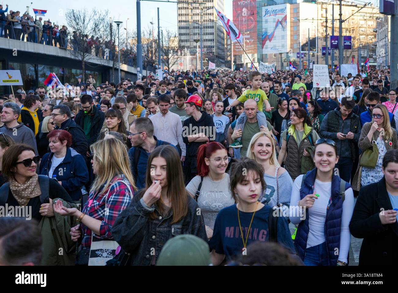 Students and citizens march to protest the deaths of 15 people killed ...