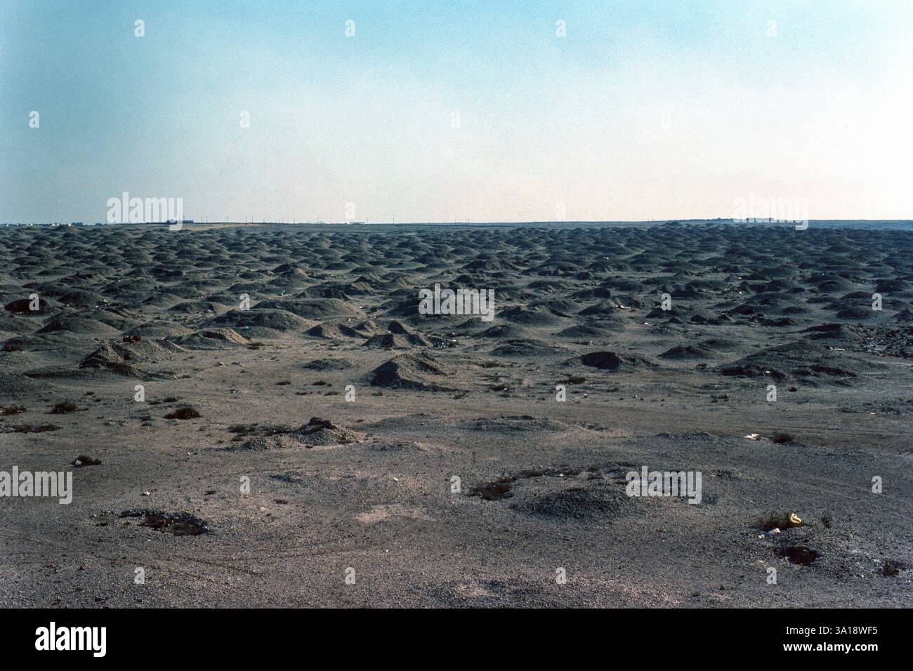 Bahrain 1979 – archival image of the burial mounds dating back to the ...
