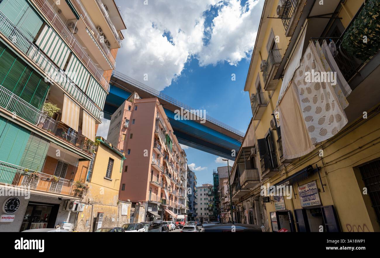 Sorrento, Italy - May 27, 2024: Elevated highway in Naples running ...