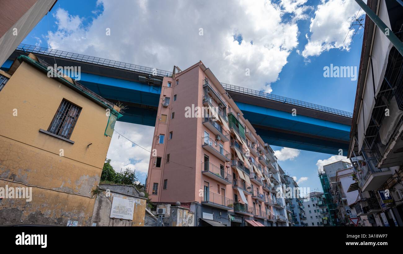 Sorrento, Italy - May 27, 2024: Elevated highway in Naples running ...