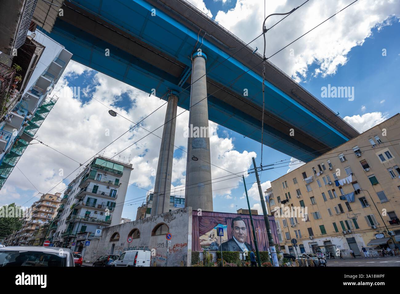 Sorrento, Italy - May 27, 2024: Elevated highway in Naples running ...