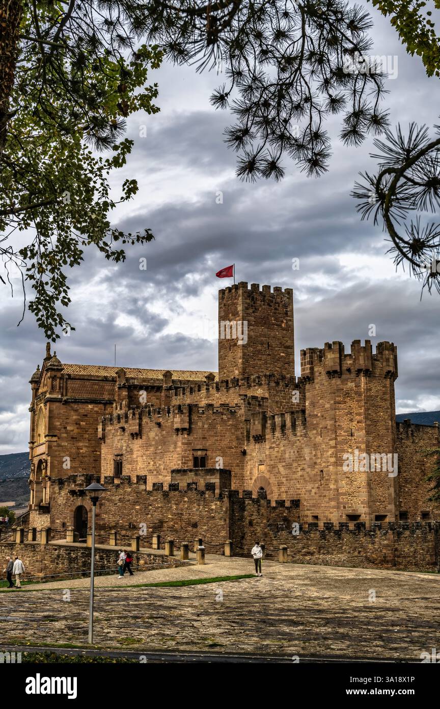 Castle of Xavier (Castillo de Javier), Navarre, Spain. October 2021 ...