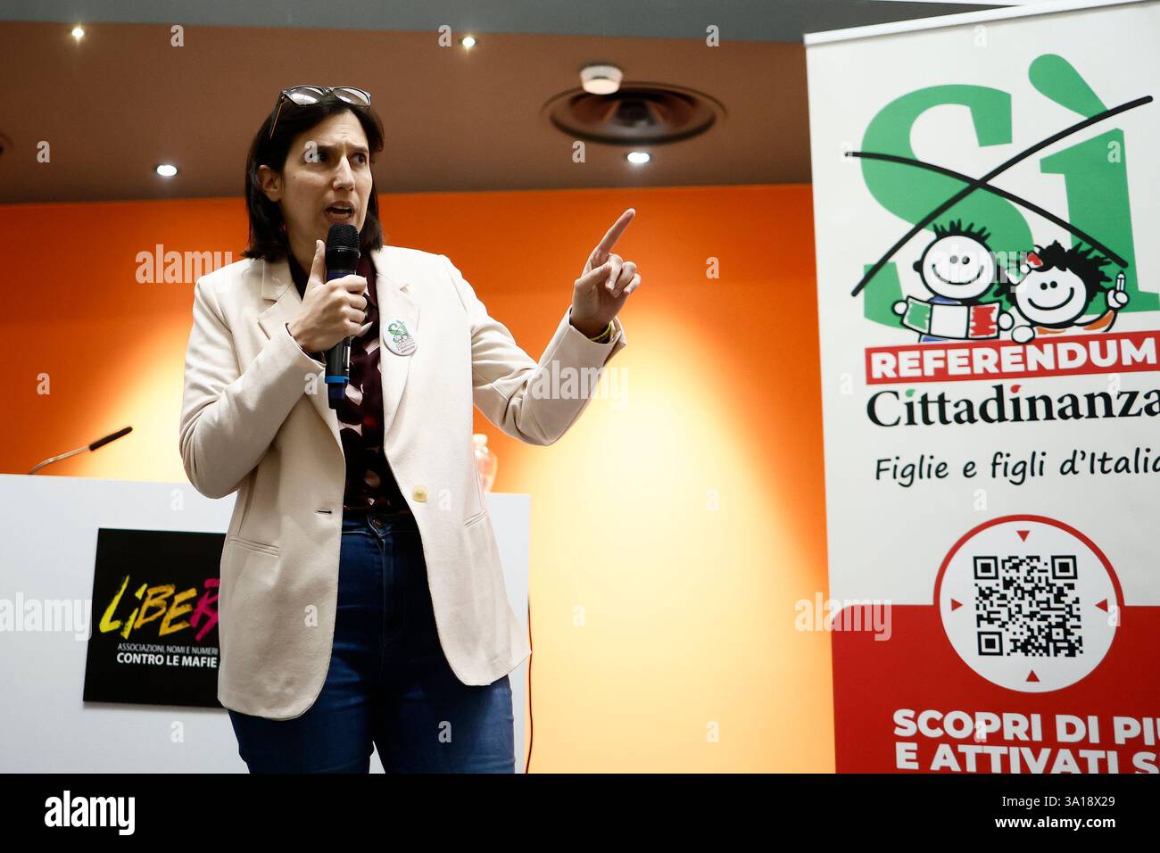 Roma, Italia. 07th Mar, 2025. Elly Schlein allÕ assemblea del comitato ...