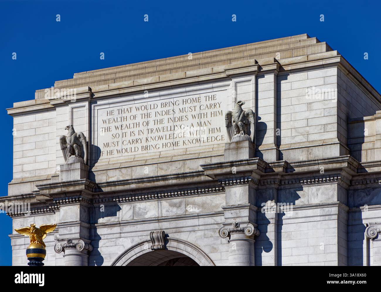 Detail: frieze over entrance to western arcade of Washington, D.C ...