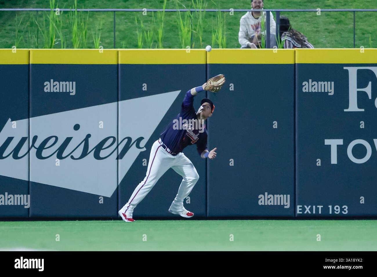 North Port FL USA; Atlanta Braves left fielder Conner Capel (91 ...