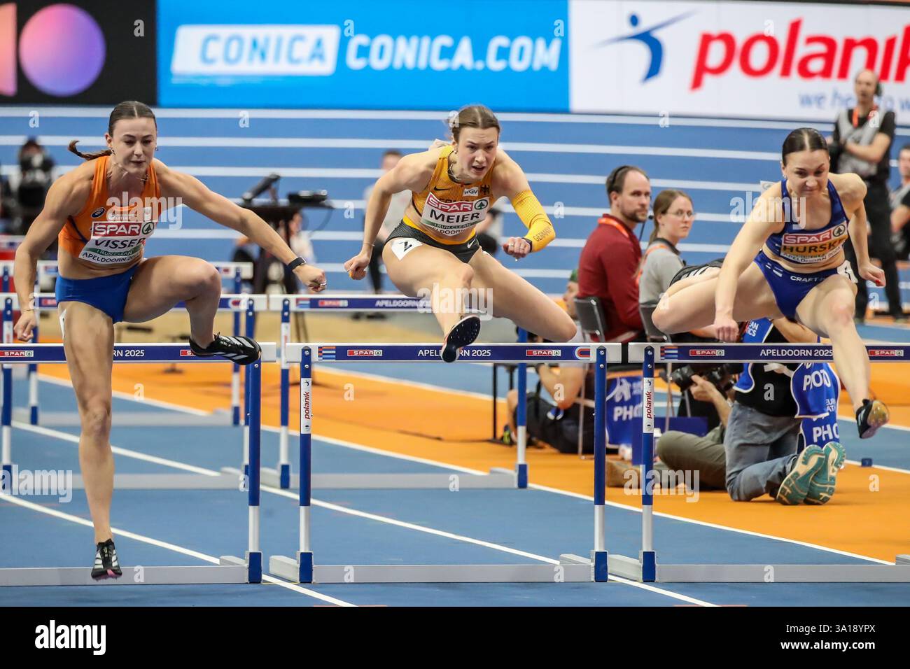 Apeldoorn, Netherlands, March 7th 2025: Marlene Meier (GER), Nadine ...