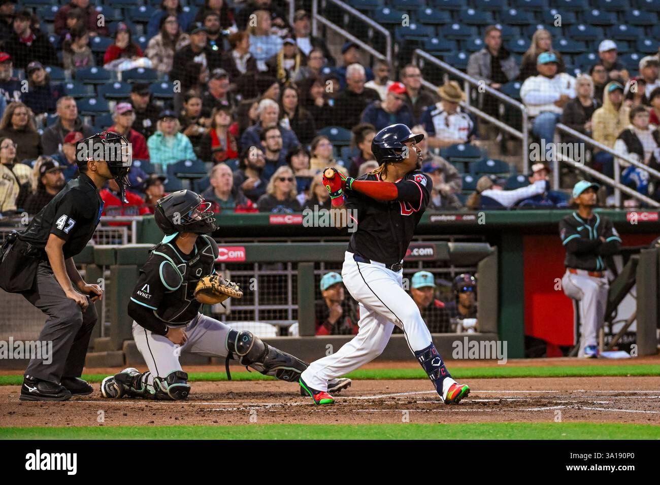 Goodyear, Arizona, 06/03/2025, Cleveland Guardians third base José ...