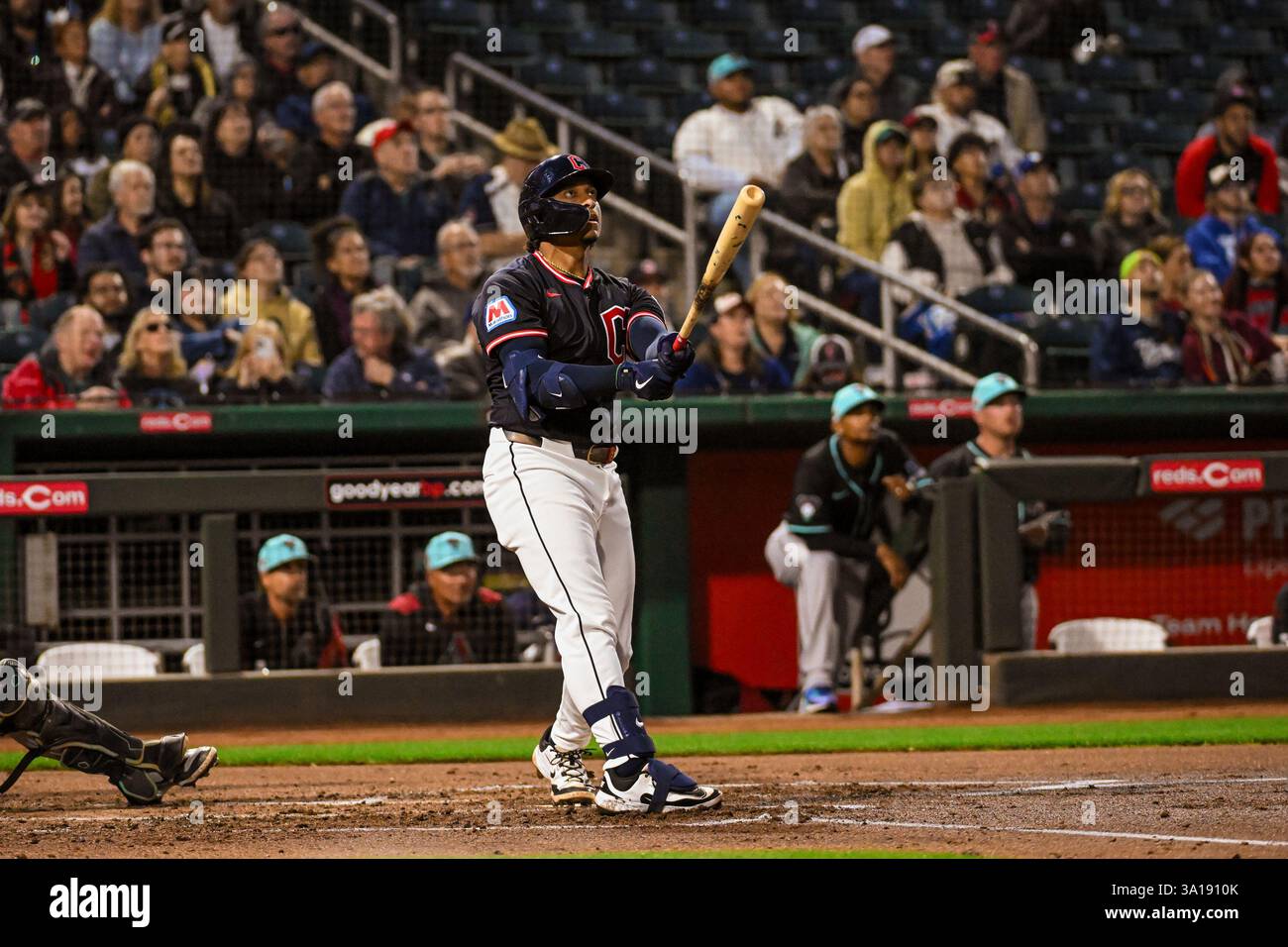 Goodyear, Arizona, 06/03/2025, Cleveland Guardians catcher Bo Naylor ...