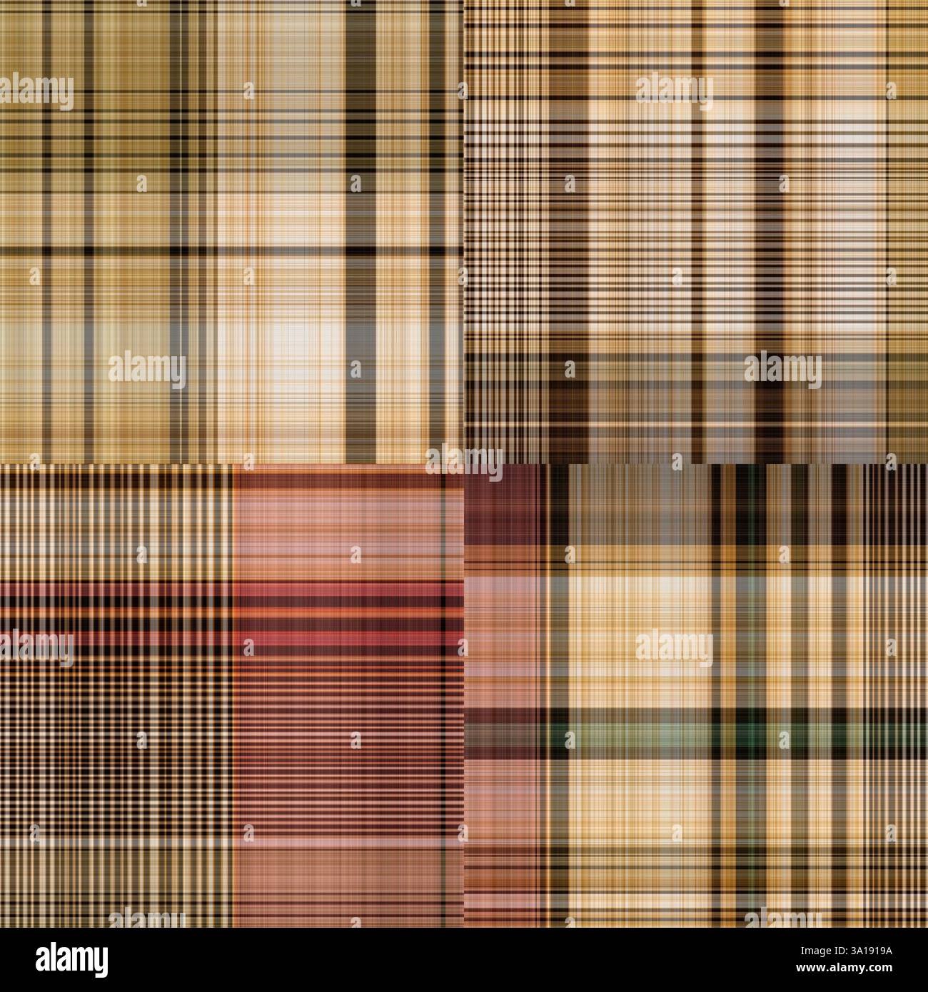 Warm fall gingham tartan check seamless pattern. Woven classic ...