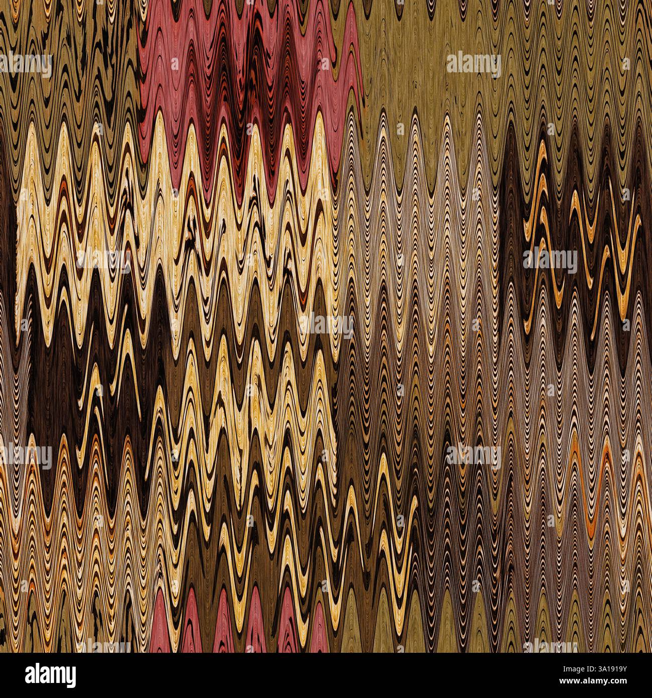 Fall colour wavy marble effect seamless pattern background. Drip style ...