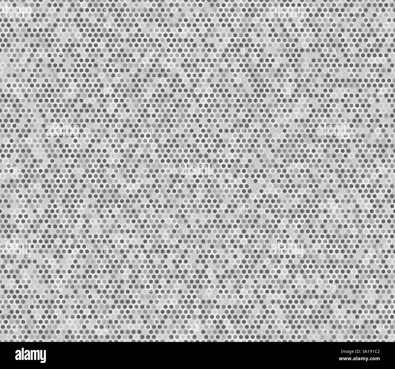 Seamless geometric pattern. Rounded hexagons mosaic pattern with inner ...