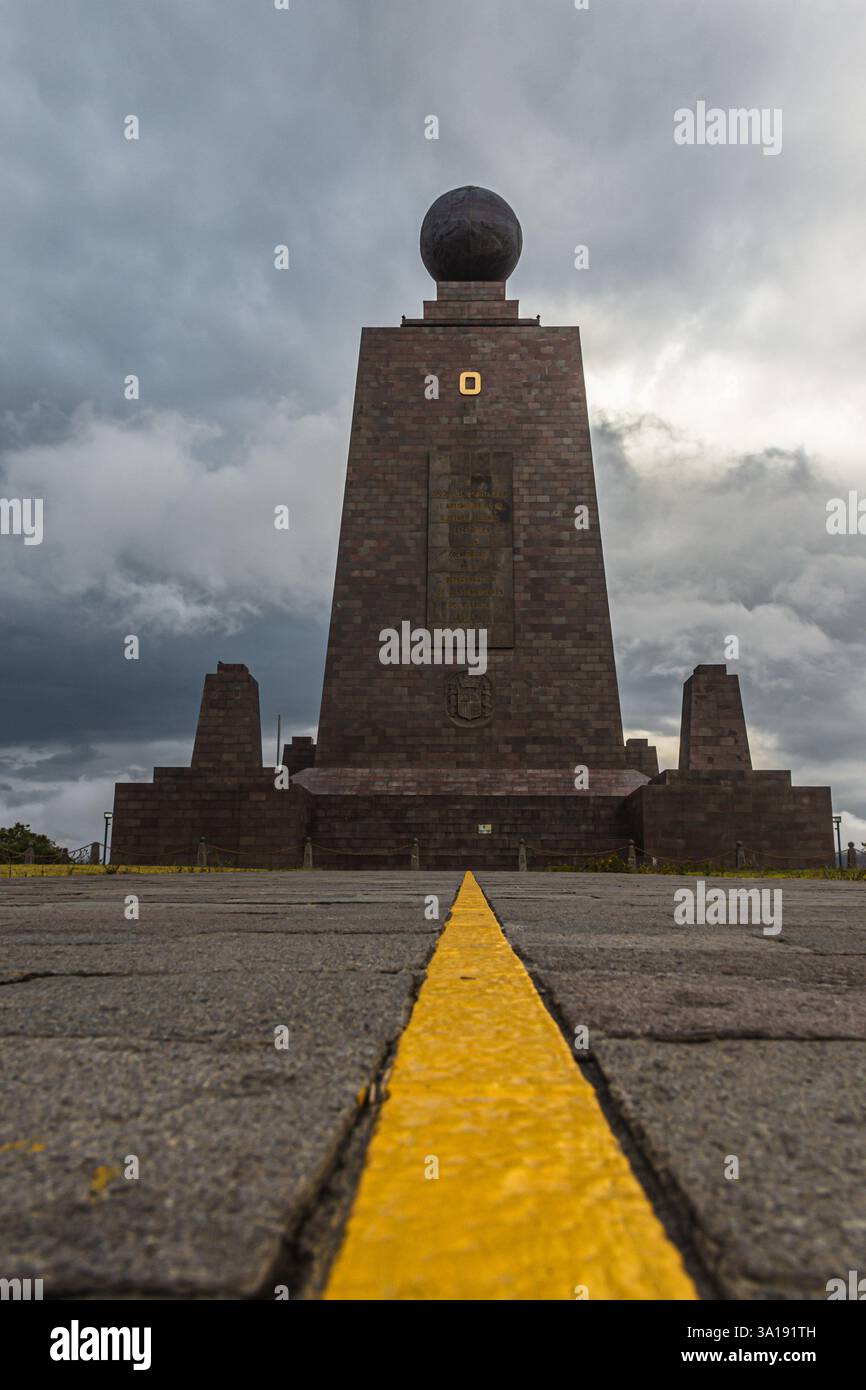 Monument at Middle of the World - Quito, Ecuador Stock Photo - Alamy