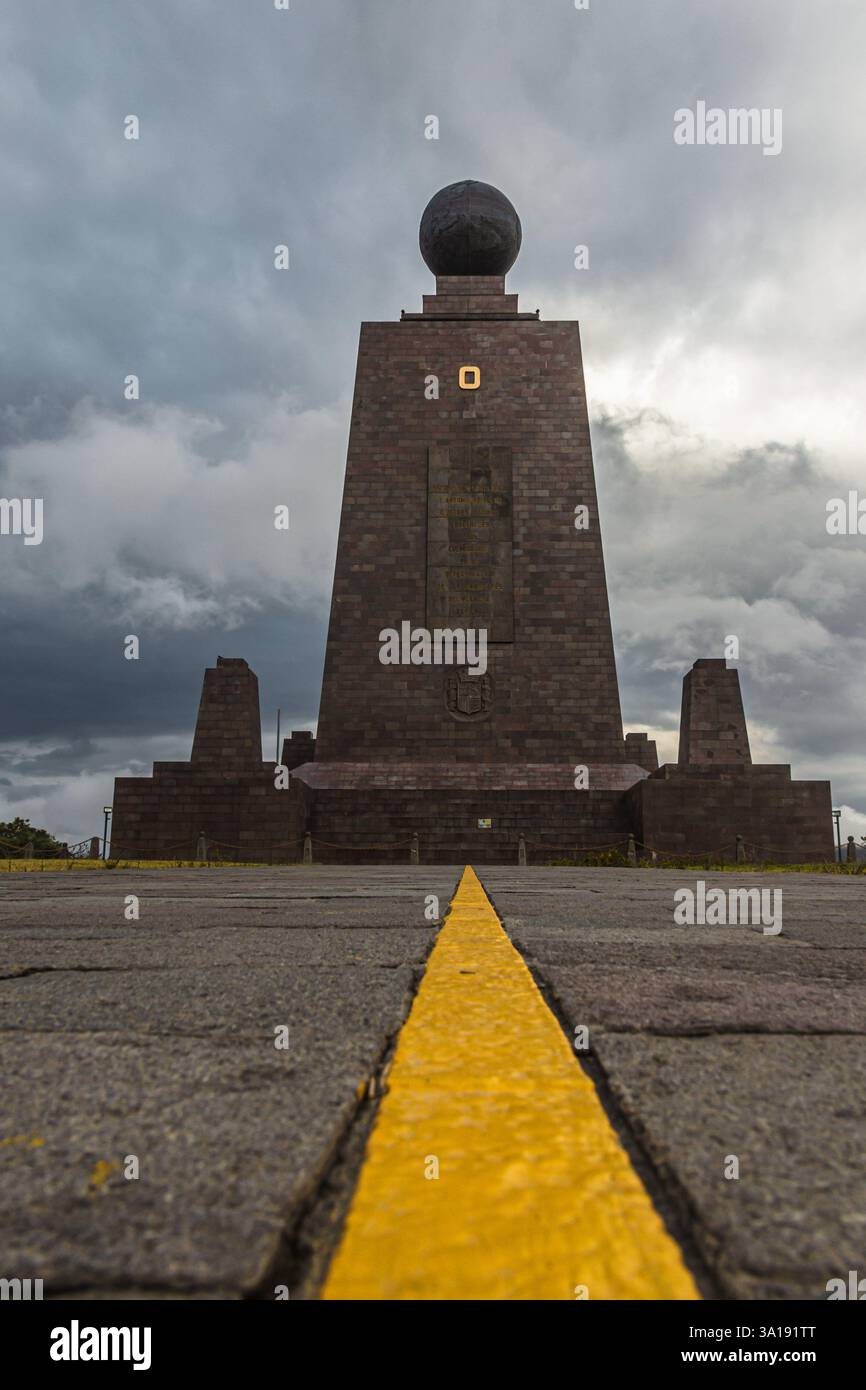 Monument at Middle of the World - Quito, Ecuador Stock Photo - Alamy