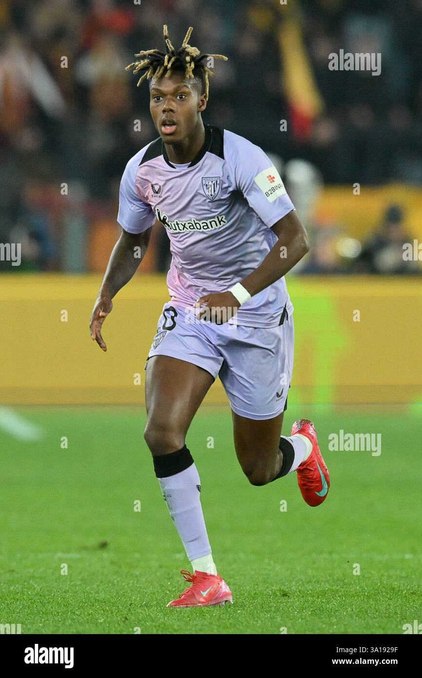 Olimpico Stadium, Rome, Italy - Nico Williams of Athletic Bilbao during ...