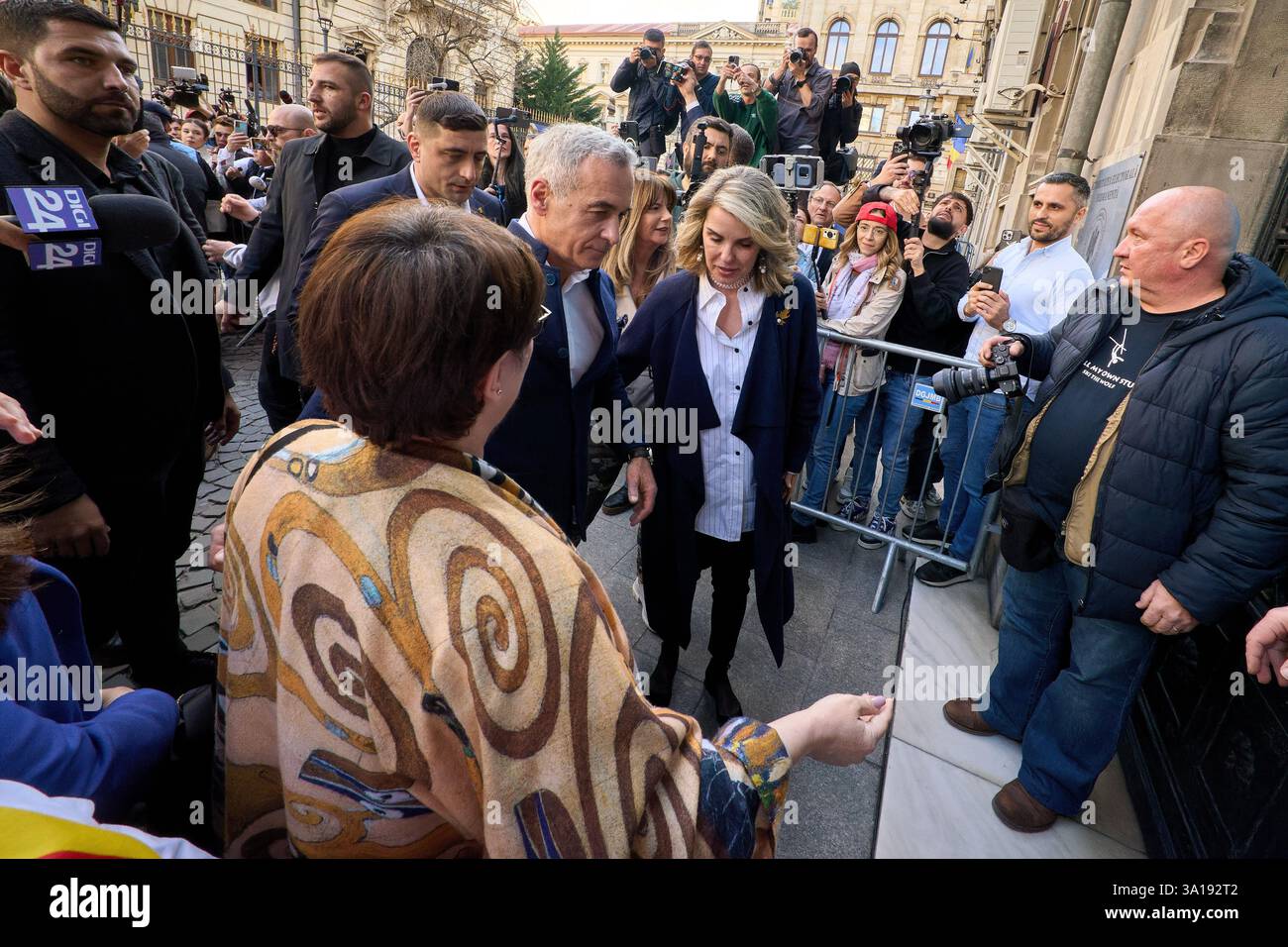 Bucharest, Romania. 7th Mar, 2025: Far-right ultranationalist Calin ...