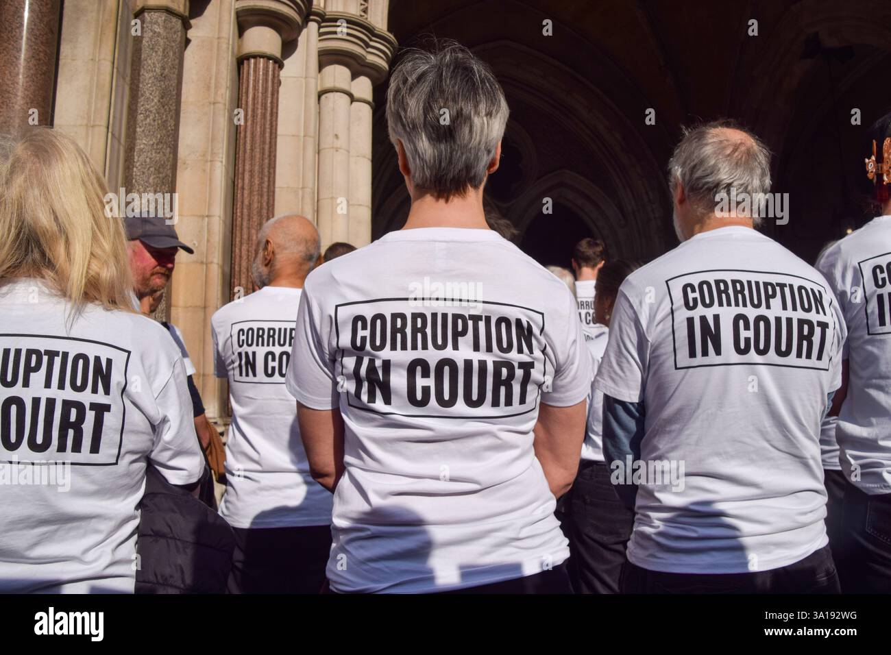 London, UK. 7th March 2025. Climate activists gather outside the Royal ...