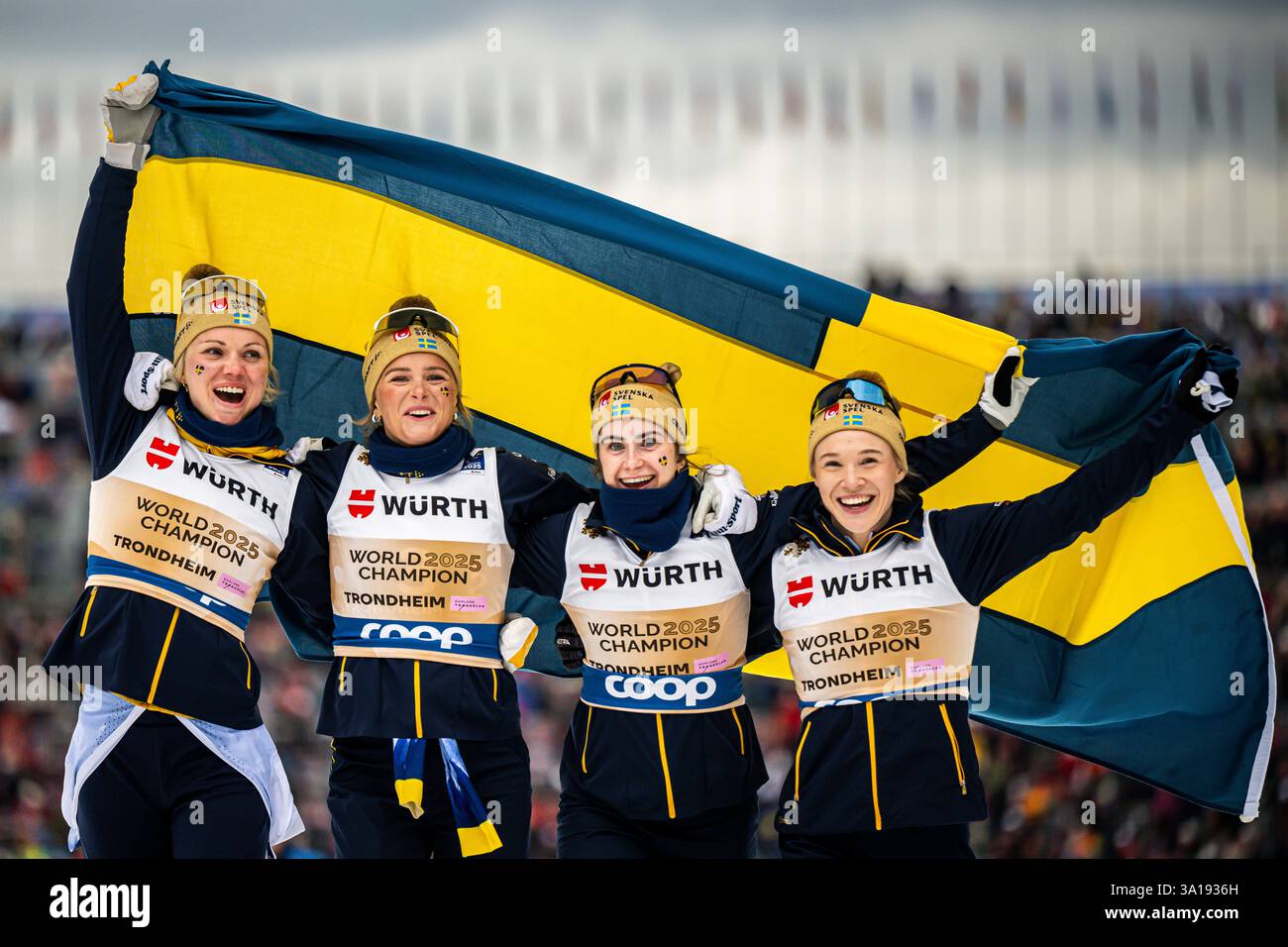 Emma Ribom, Frida Karlsson, Ebba Andersson and Jonna Sundling of ...