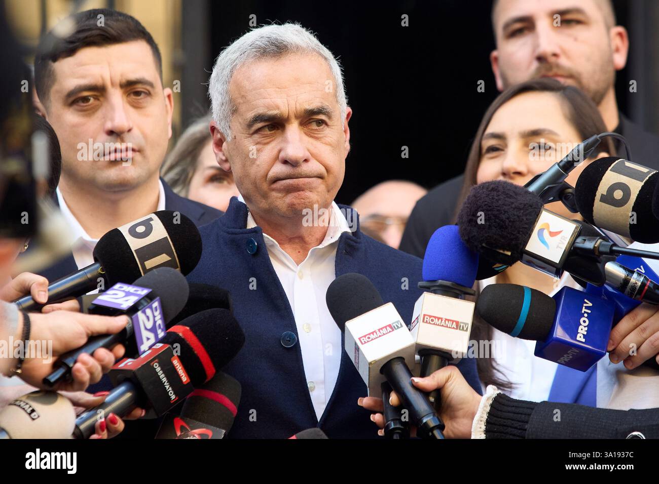 Bucharest, Romania. 7th Mar, 2025: Far-right ultranationalist Calin ...