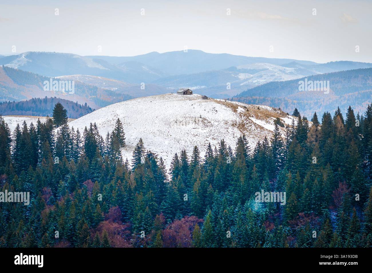 Panorama carpathian mountains in romania hi-res stock photography and images - Alamy