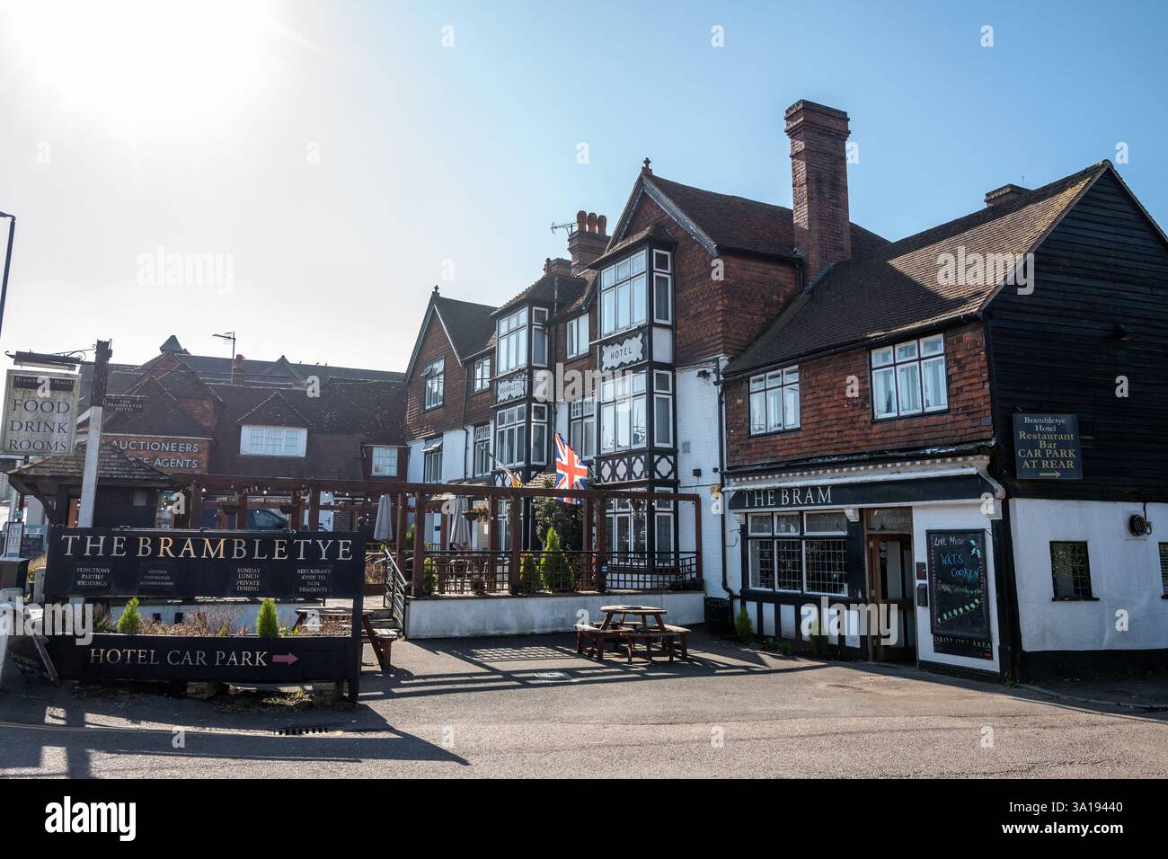 Forest Row, March 4th 2025: The Brambletye Hotel Stock Photo - Alamy
