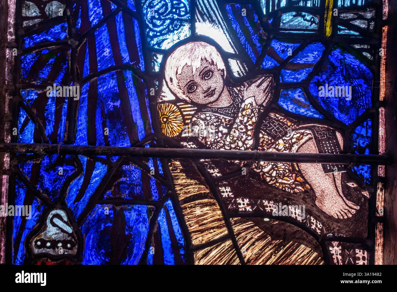 Forest Row, March 4th 2025: The stained glass windows of Harry Clarke ...