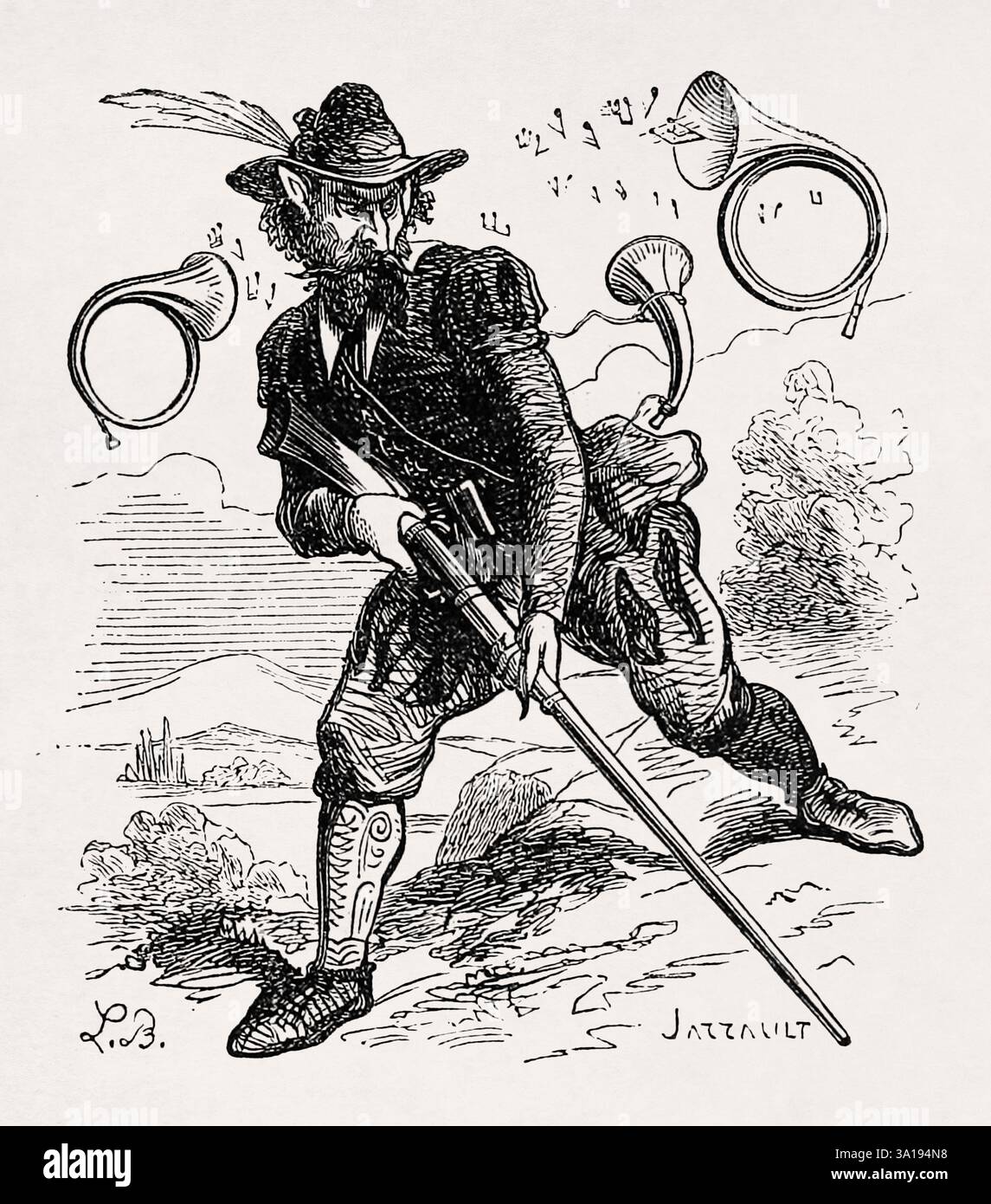 Barbatos by Louis Le Breton made in 1863 for the Dictionnaire infernal ...