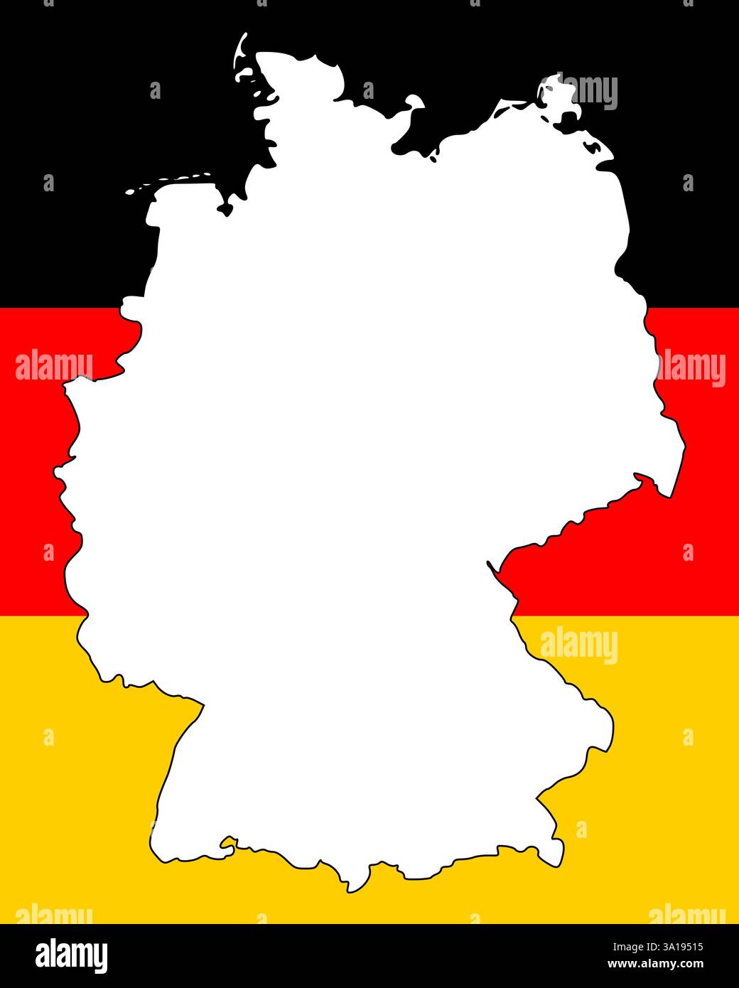 Map germany line icon hi-res stock photography and images - Alamy