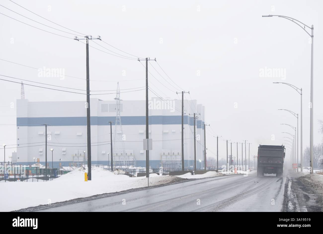 Becancour, Canada. 05th Mar, 2025. Nemaska Lithium is seen under ...