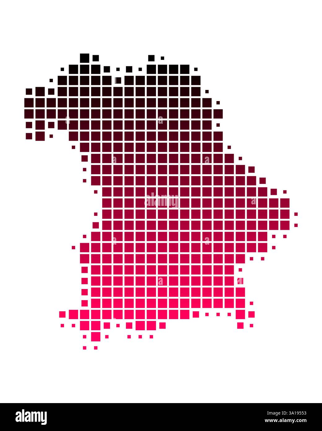 Map of Bavaria Stock Photo - Alamy