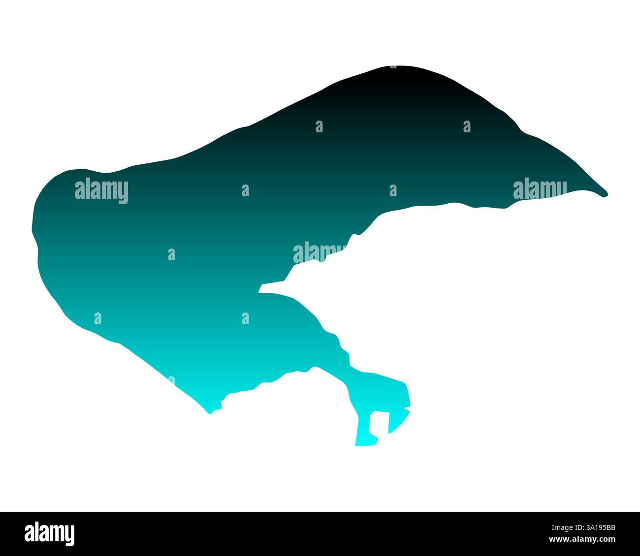 Map of Borkum Stock Photo - Alamy