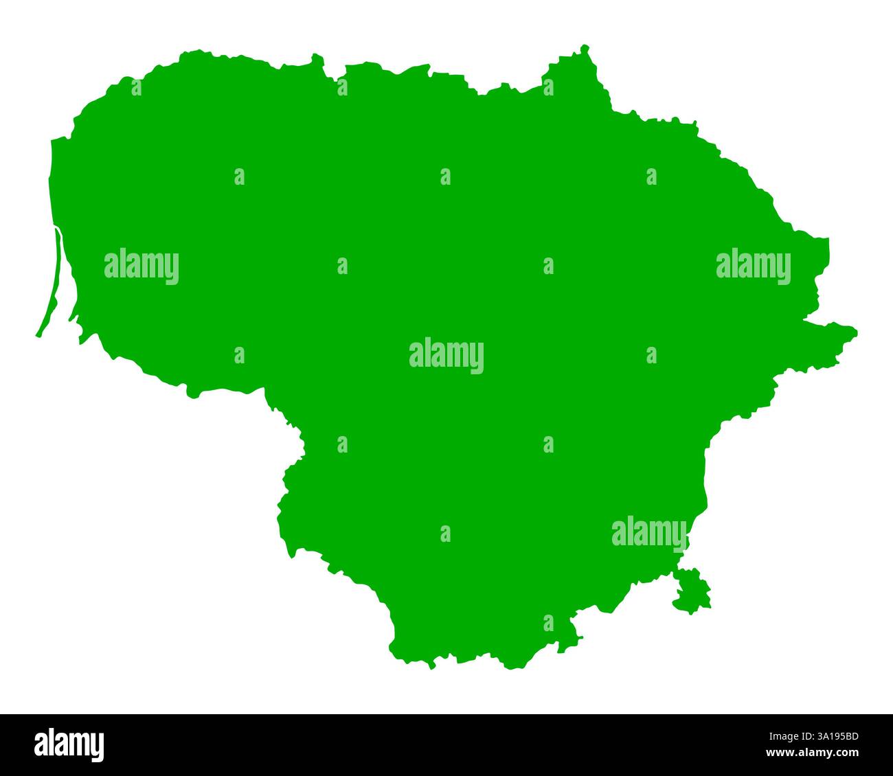 Map of Lithuania Stock Photo - Alamy
