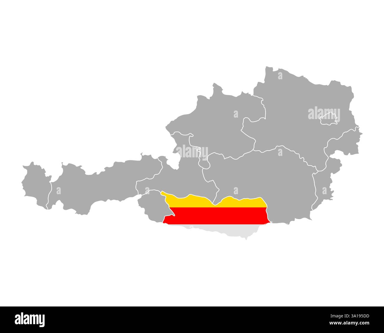 Map carinthia austria hi-res stock photography and images - Alamy