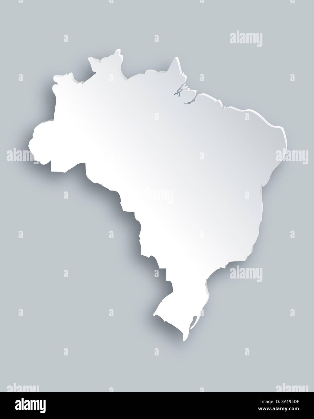 Map of Brazil Stock Photo - Alamy