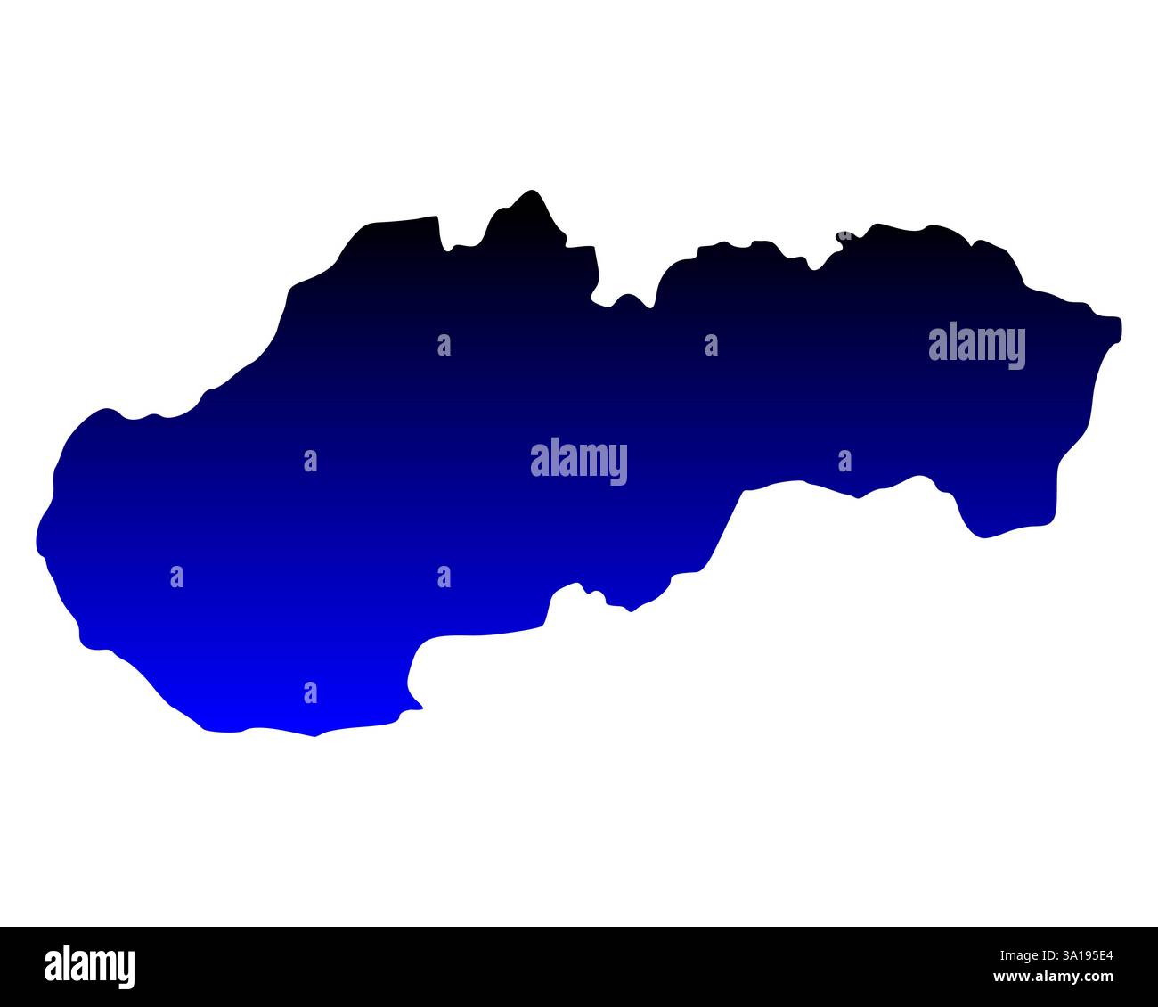 Map of Slovakia Stock Photo - Alamy