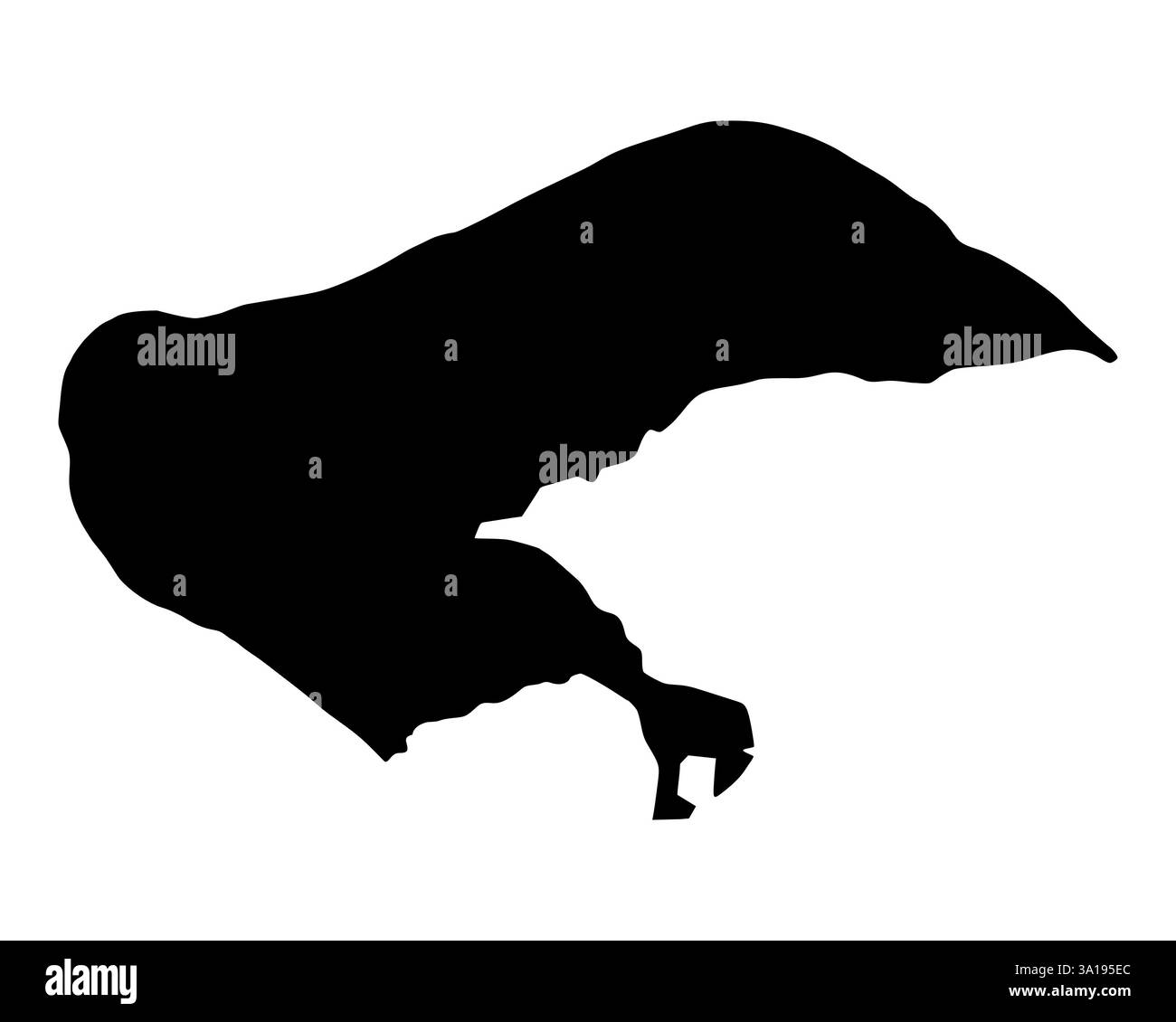 Map of Borkum Stock Photo - Alamy