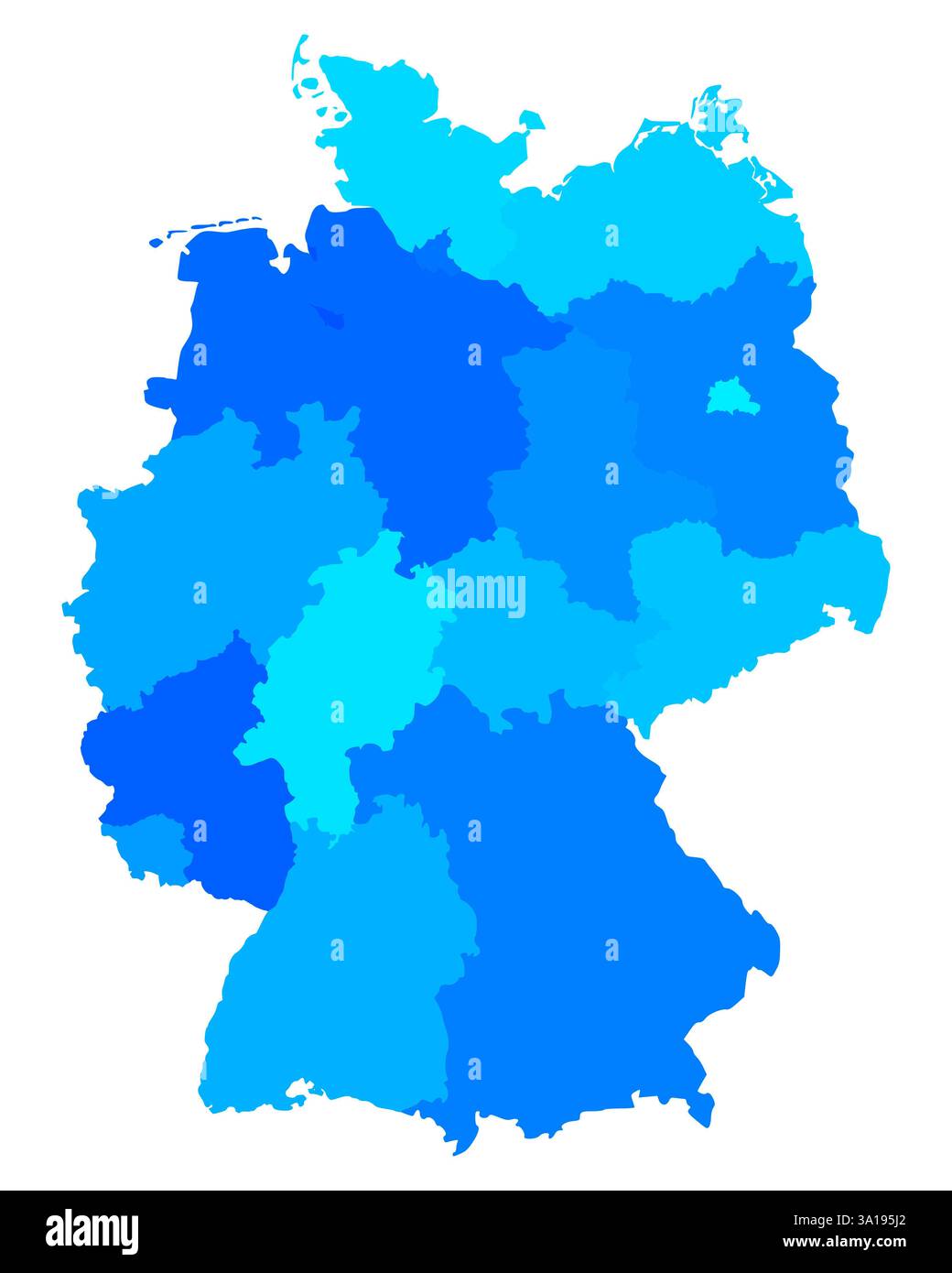 Map of Germany Stock Photo - Alamy