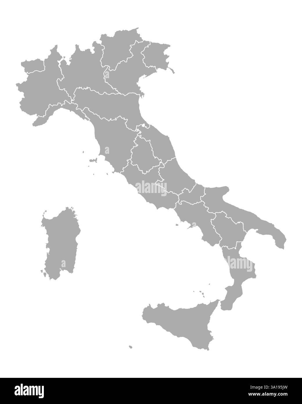 Map of Italy Stock Photo - Alamy
