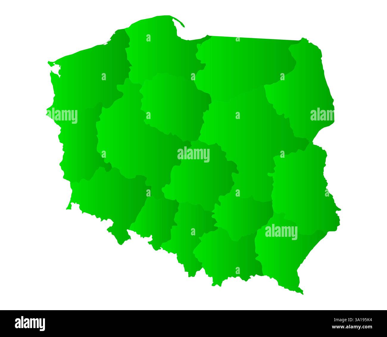 Map of Poland Stock Photo - Alamy