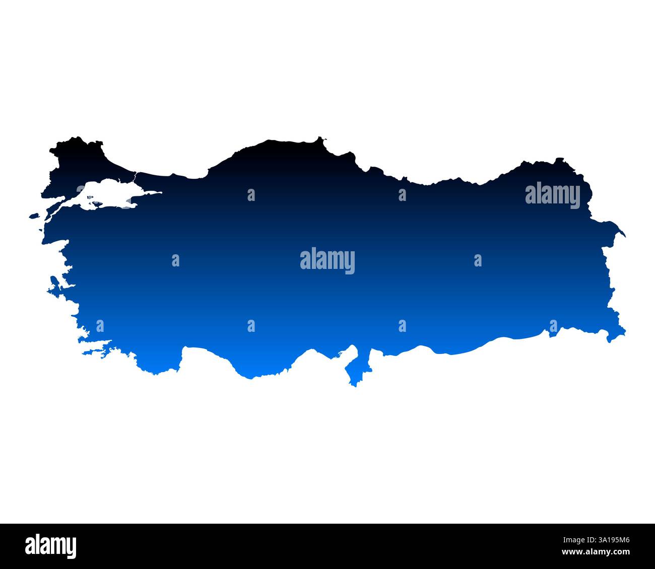Map of Turkey Stock Photo - Alamy