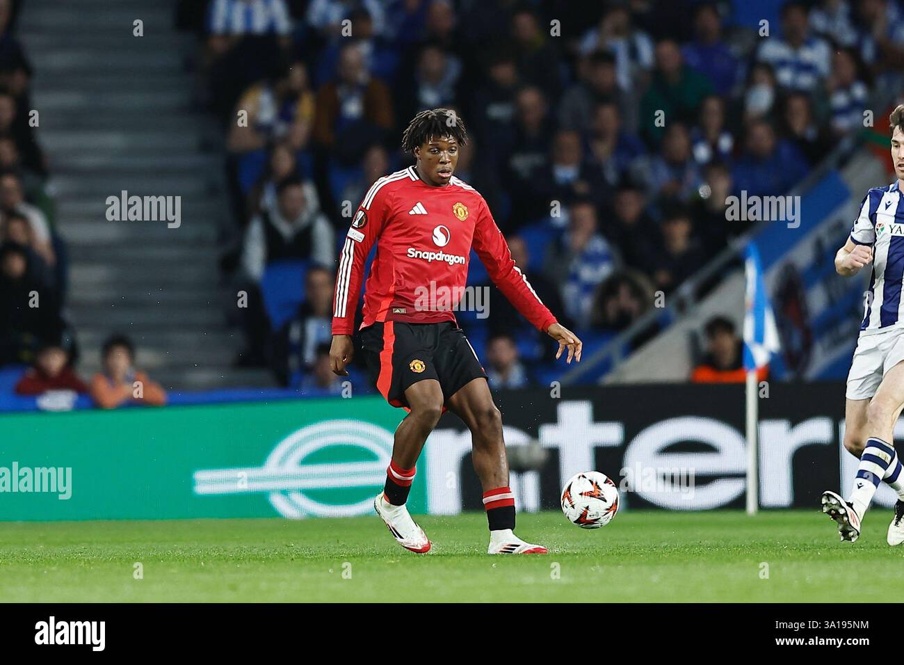 San Sebastian, Spain. 6th Mar, 2025. Patrick Dorgu (ManU) Football ...