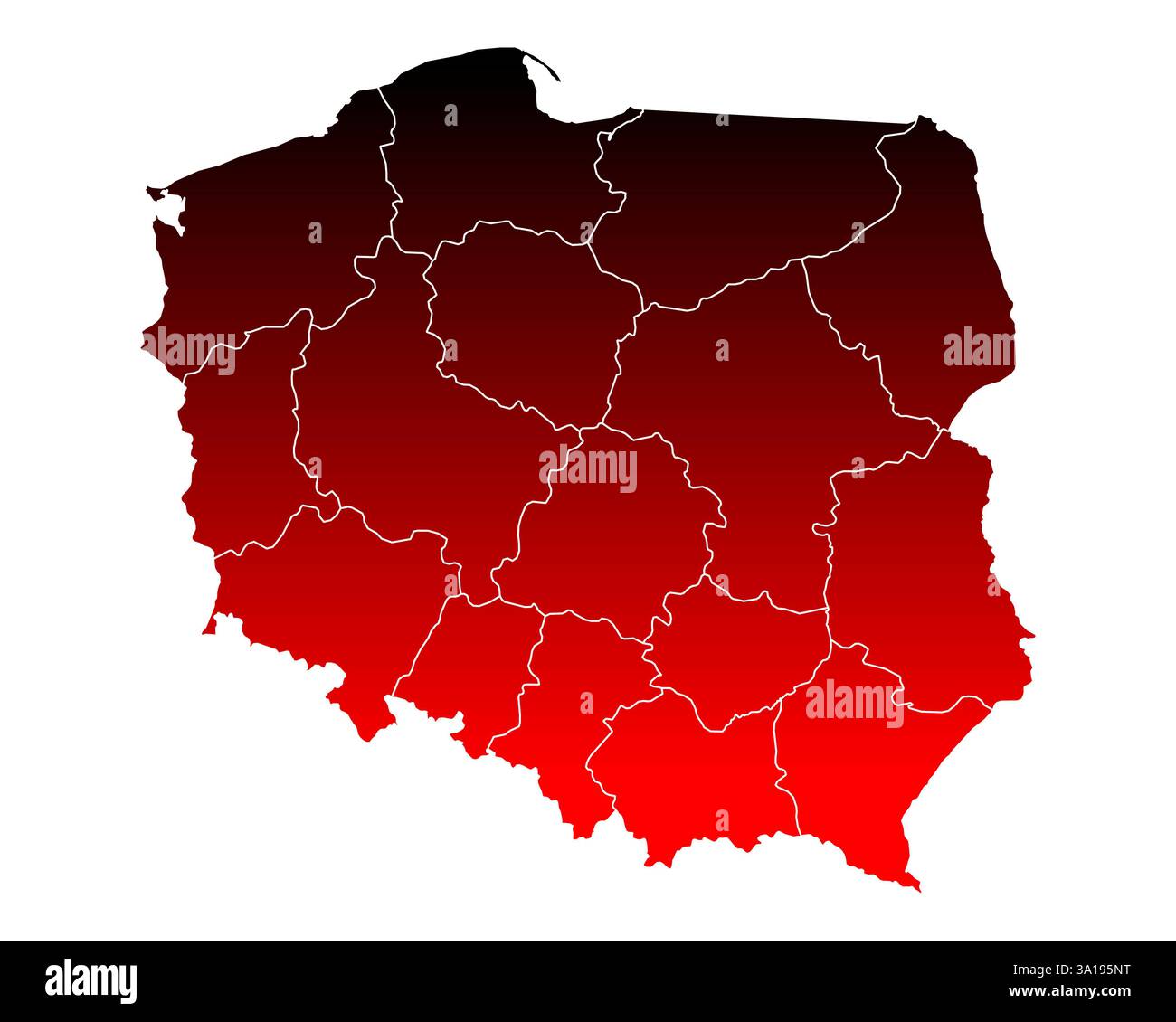 Map of Poland Stock Photo - Alamy