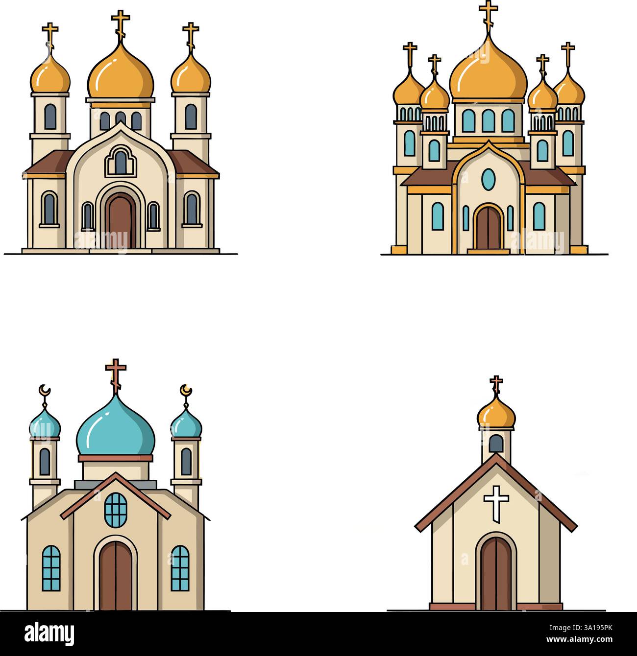 Four unique church structures showcase varied architectural styles ...